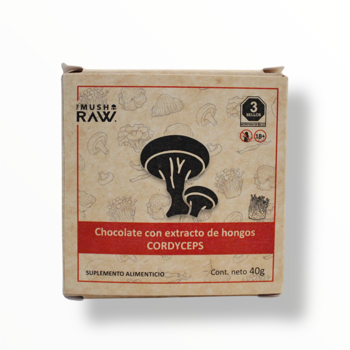 Chocolate con Hongo Cordyceps – The Canna Raw